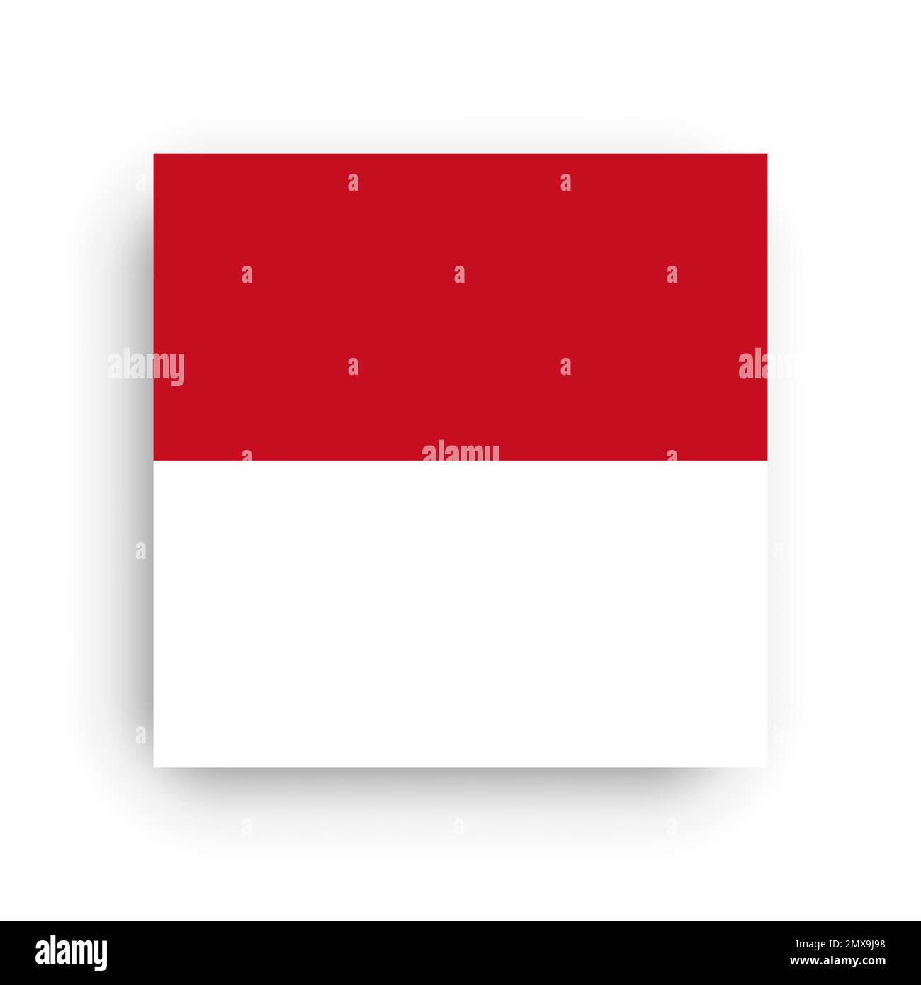 Square vector flag of Monaco Stock Vector Image & Art - Alamy