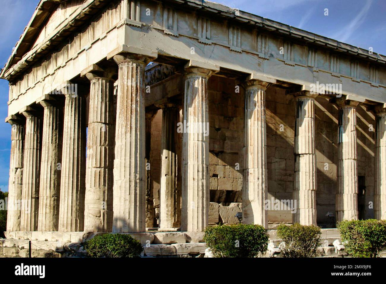 The Temple of Hephaestus is a well-preserved peripteral Greek Doric ...