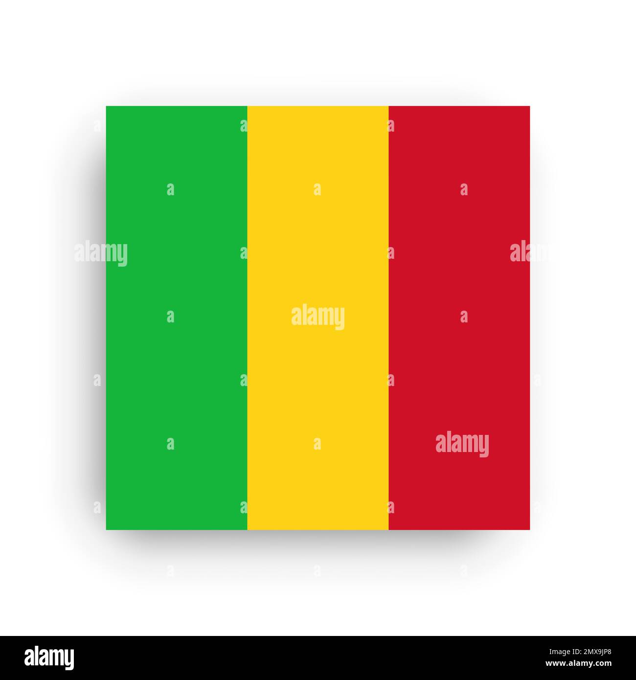 Square vector flag of Mali Stock Vector Image & Art - Alamy