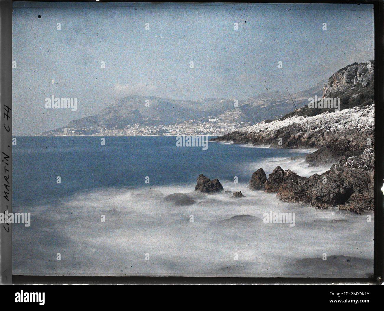 Cap Martin, Alpes-Maritimes, France Côte Rocheuse du Cap Martin seen in ...