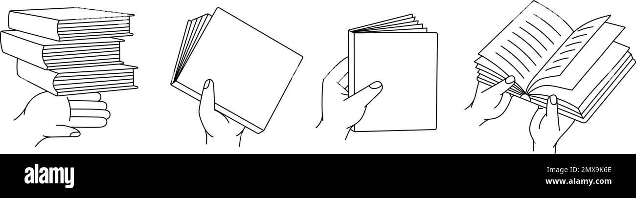 Set of hands with books. Read more. Bookstore, library, book shop ...
