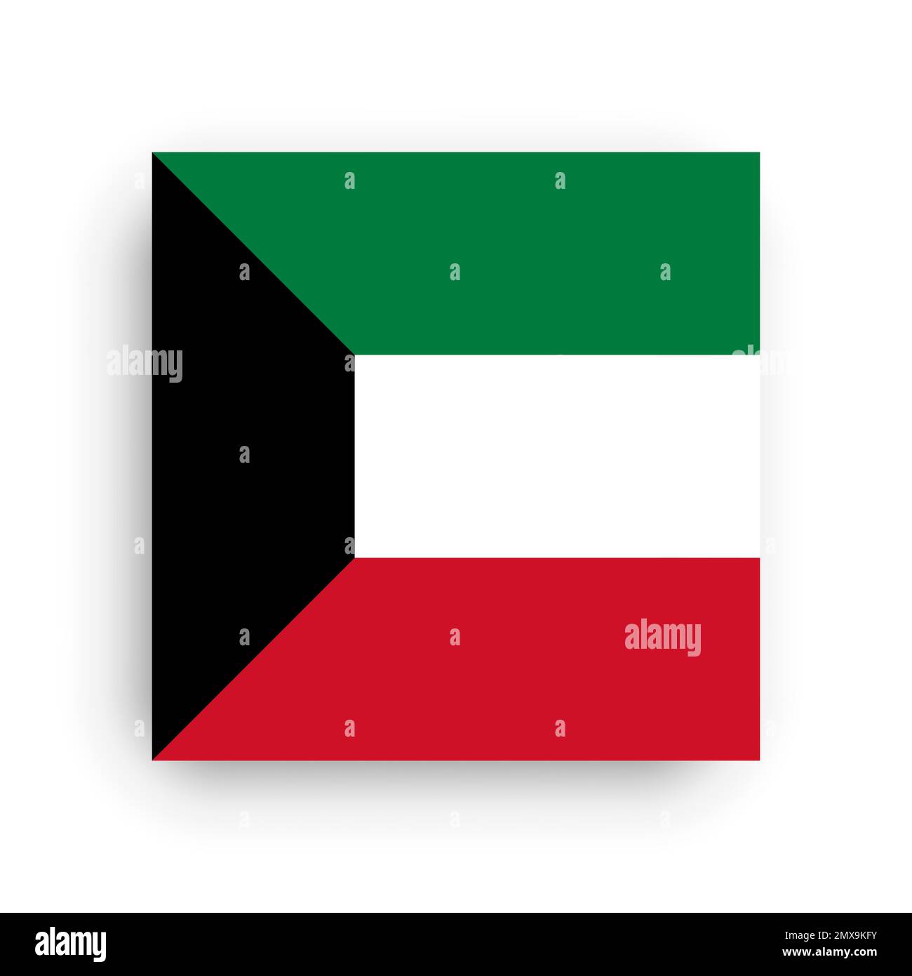 Square vector flag of Kuwait Stock Vector Image & Art - Alamy