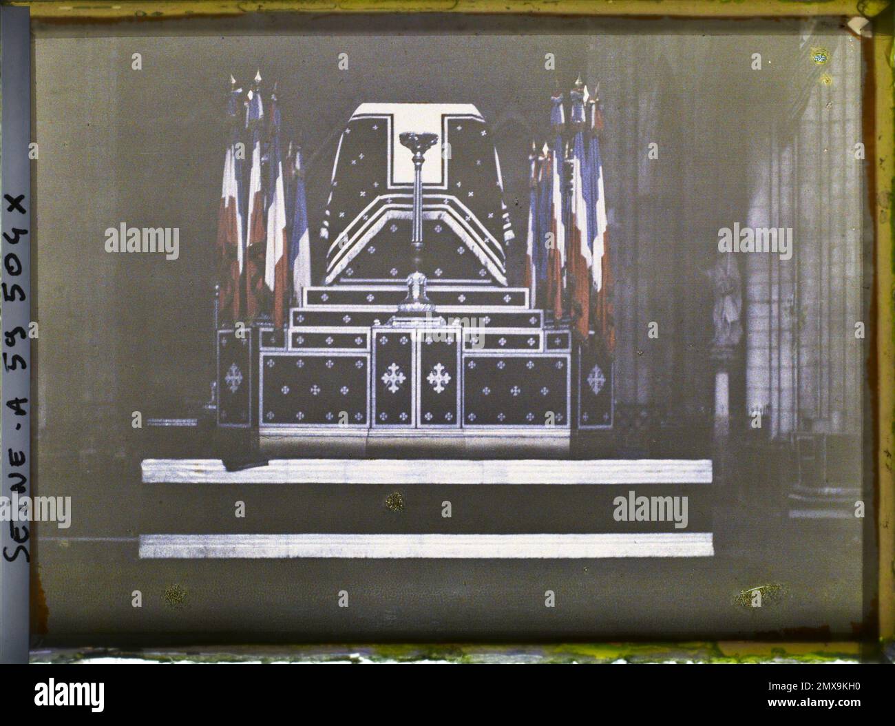 Paris (4th arr.), France The funeral of Marshal Foch in Notre-Dame, the ...