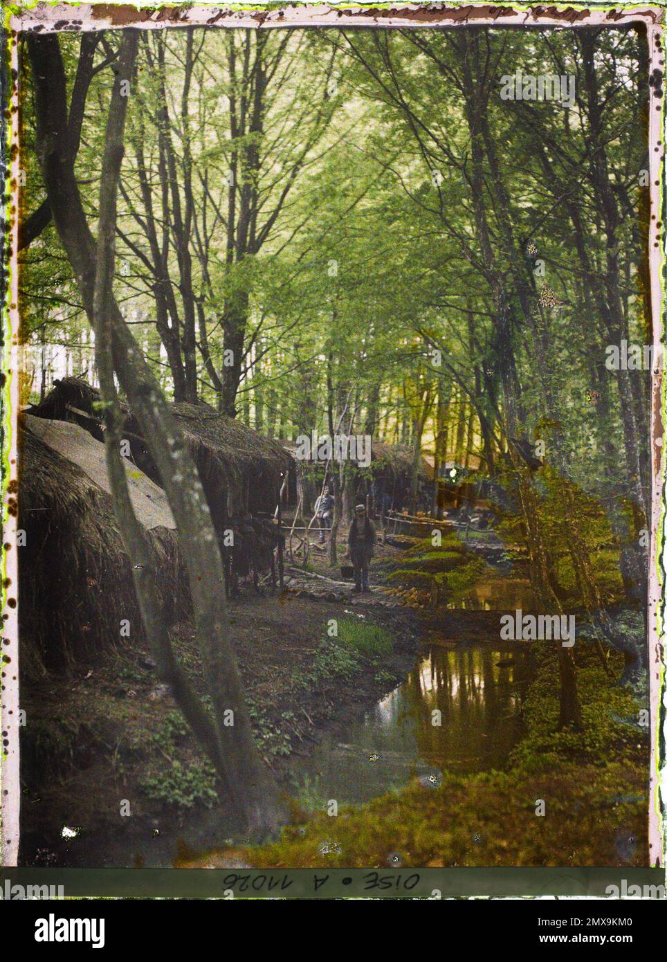 Compiègne, Oise, Picardie, France The stables of a military camp in the ...