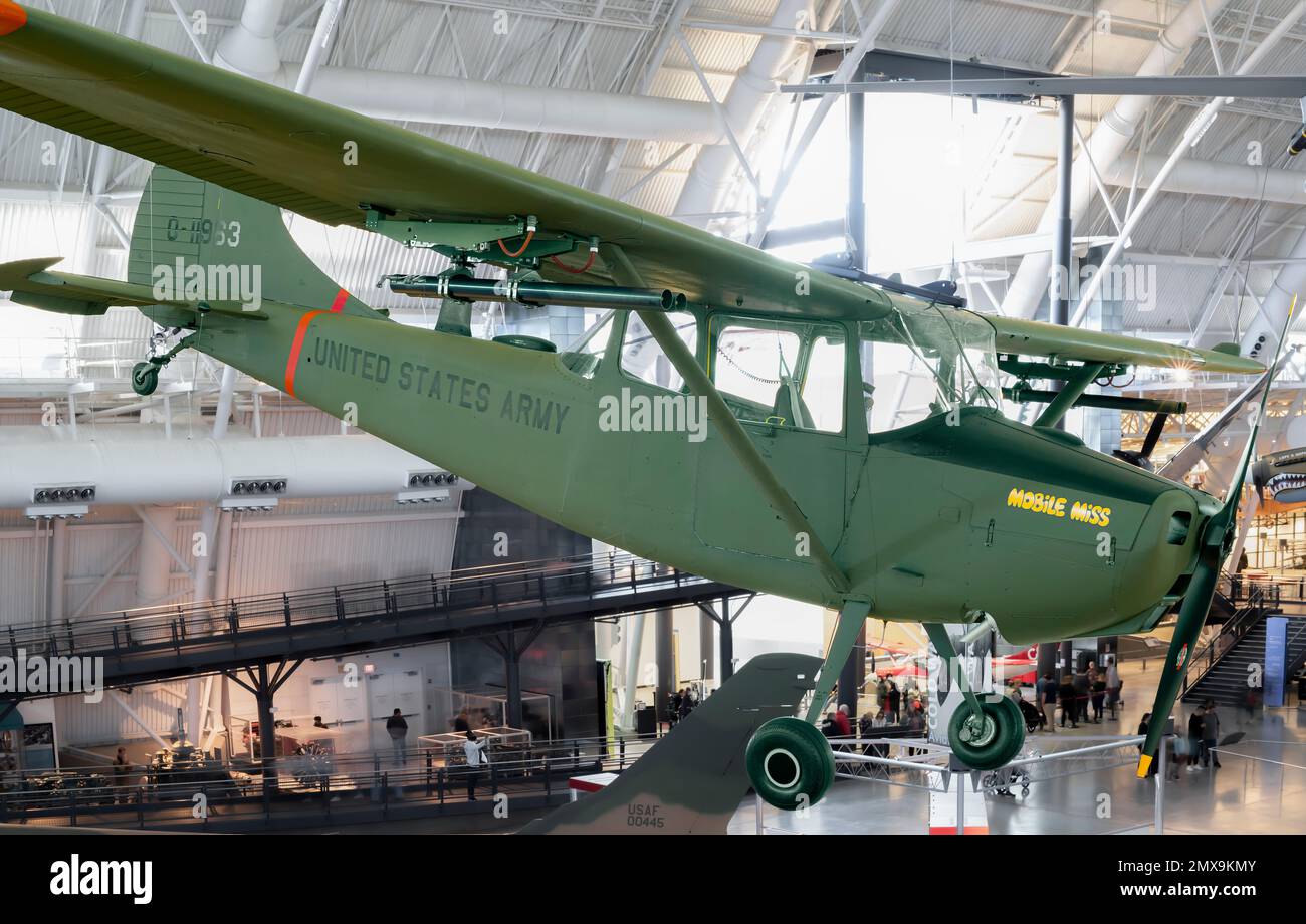 Cessna O-1A ''Bird Dog'' (1962) in Steven F. Udvar-Hazy Center of ...