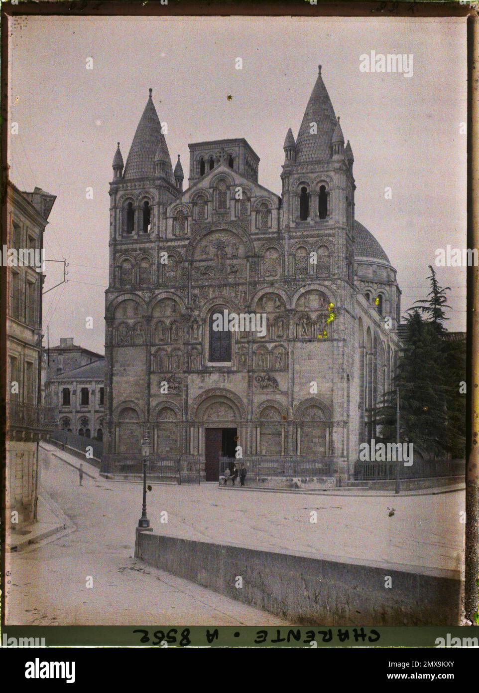 Angoulême, Charente Facade of the Cathedral of Saint-Pierre , 1916 ...
