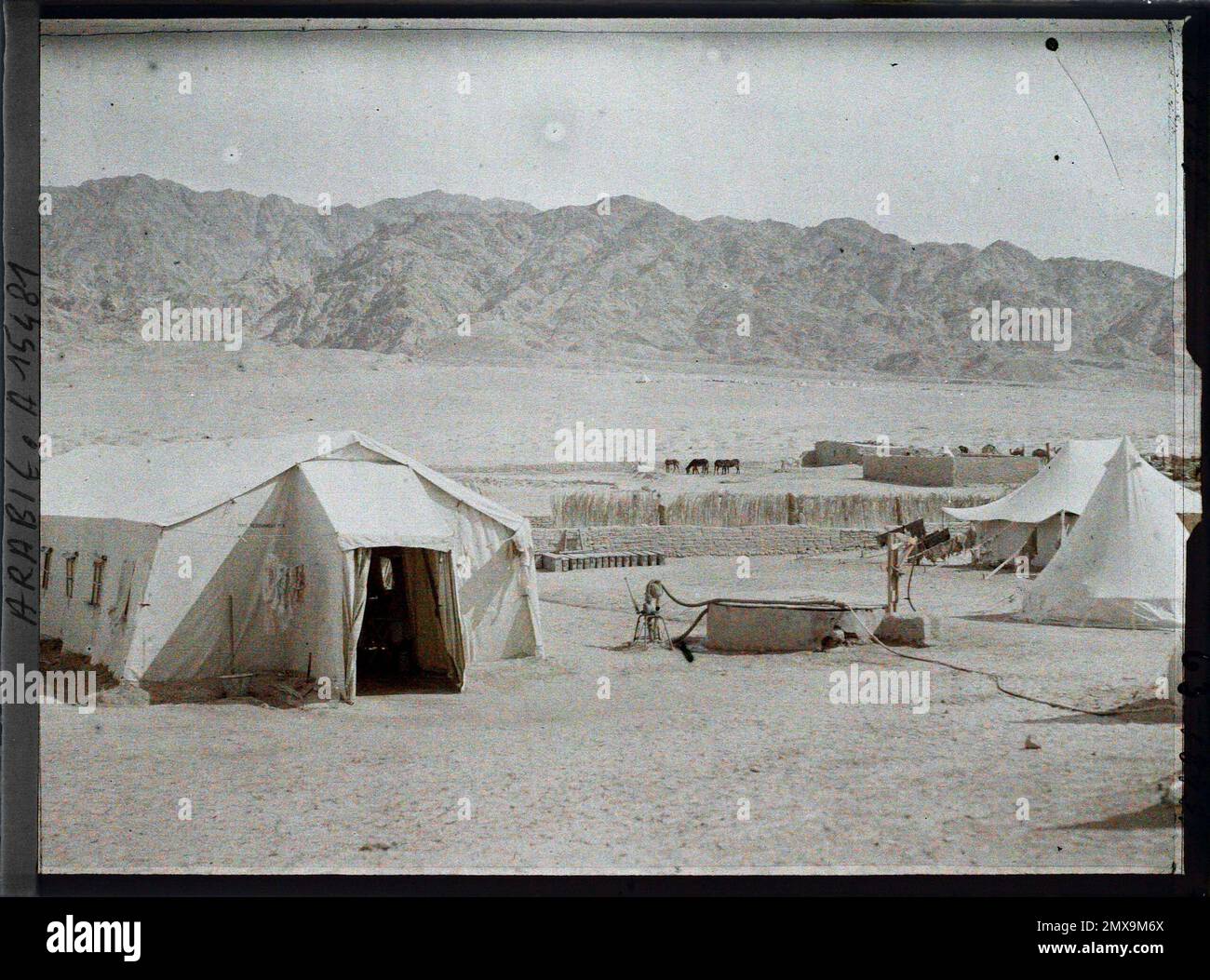 Aqaba, Arabia (current Jordan) the French camp , 1918 - Near East ...