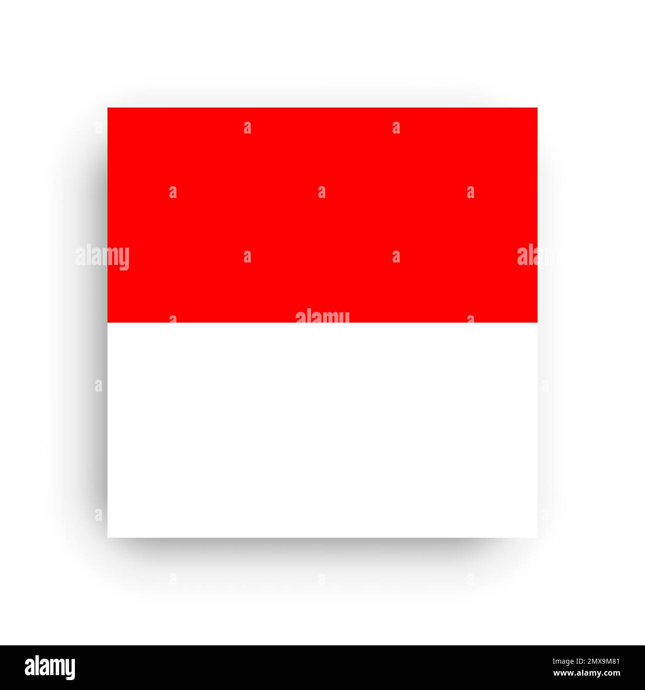 Square vector flag of Indonesia Stock Vector Image & Art - Alamy
