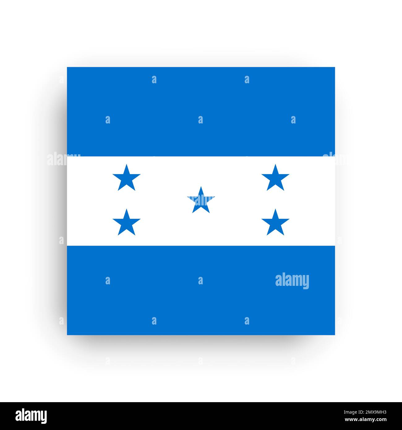 Square vector flag of Honduras Stock Vector Image & Art - Alamy