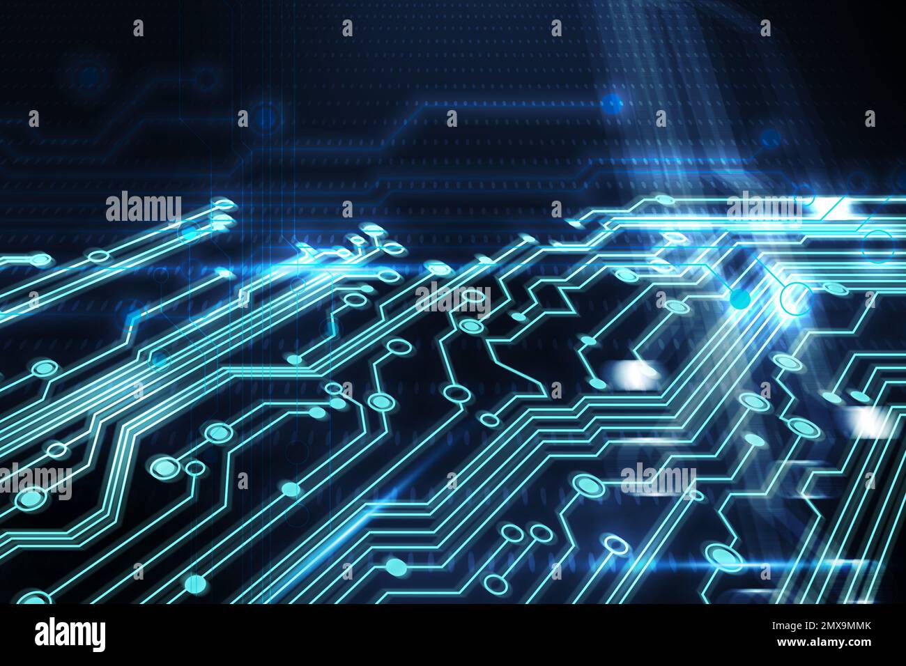 Electronics and technology. Circuit board pattern illustration Stock ...
