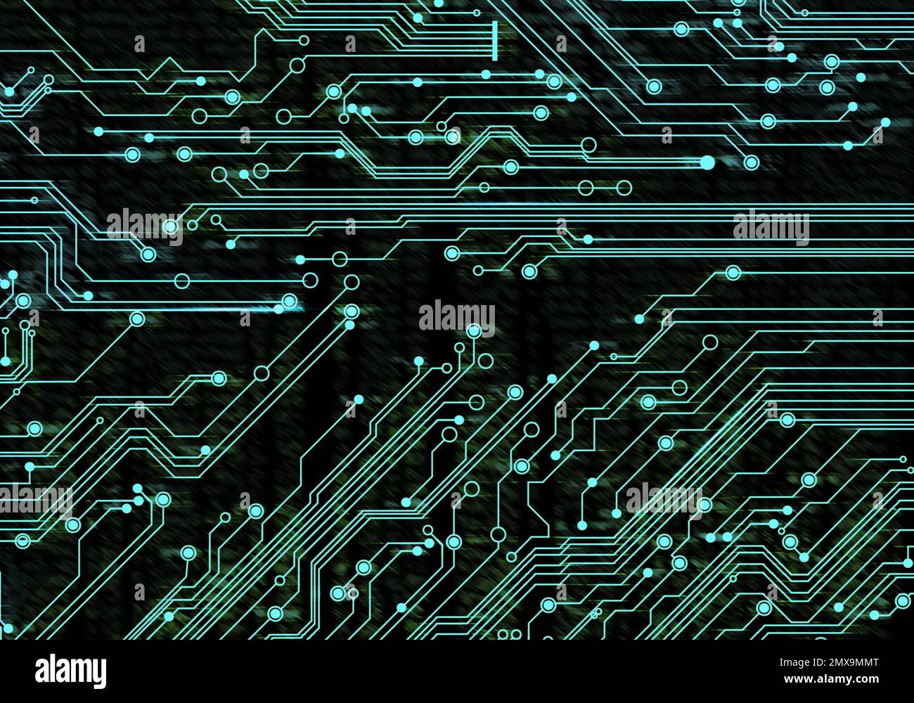 Electronics and technology. Circuit board pattern illustration Stock ...