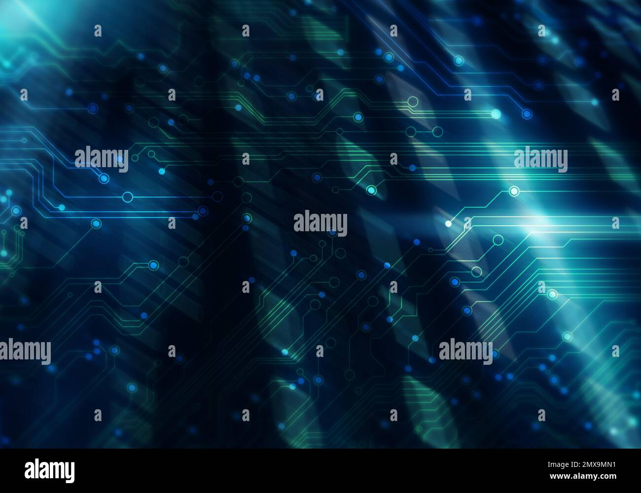 Electronics and technology. Circuit board pattern illustration Stock ...