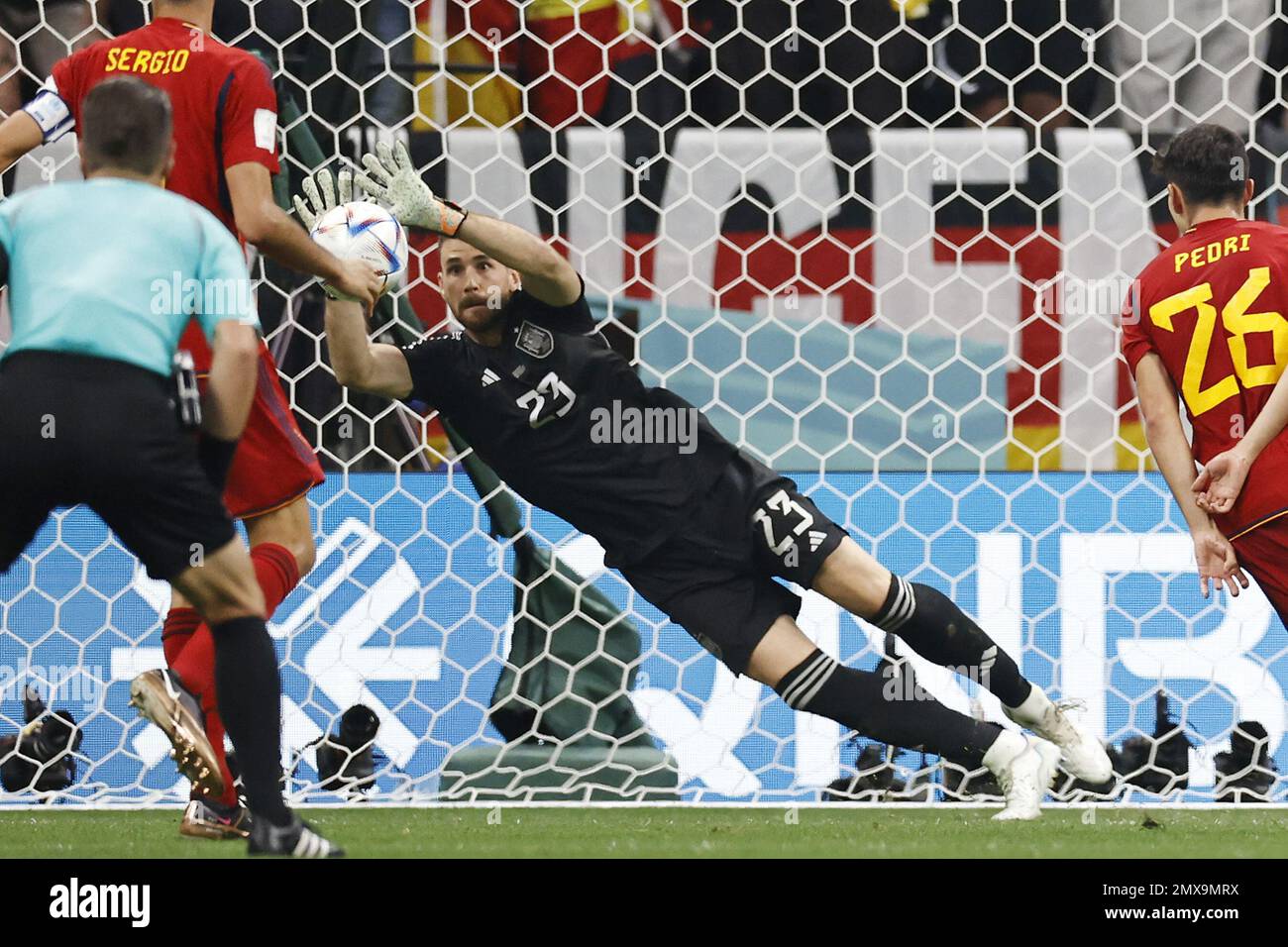 AL KHOR - Spain goalkeeper Unai Simon during the FIFA World Cup Qatar ...