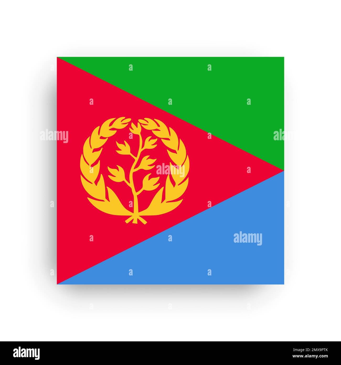 Square vector flag of Eritrea Stock Vector Image & Art - Alamy
