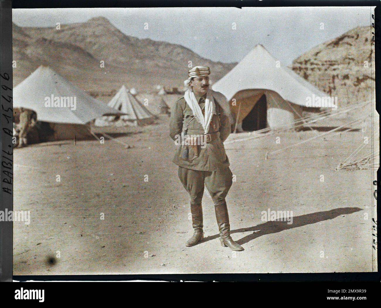 Queweira, Arabia (current Jordan) Officer of the Cherifian army , 1918 ...