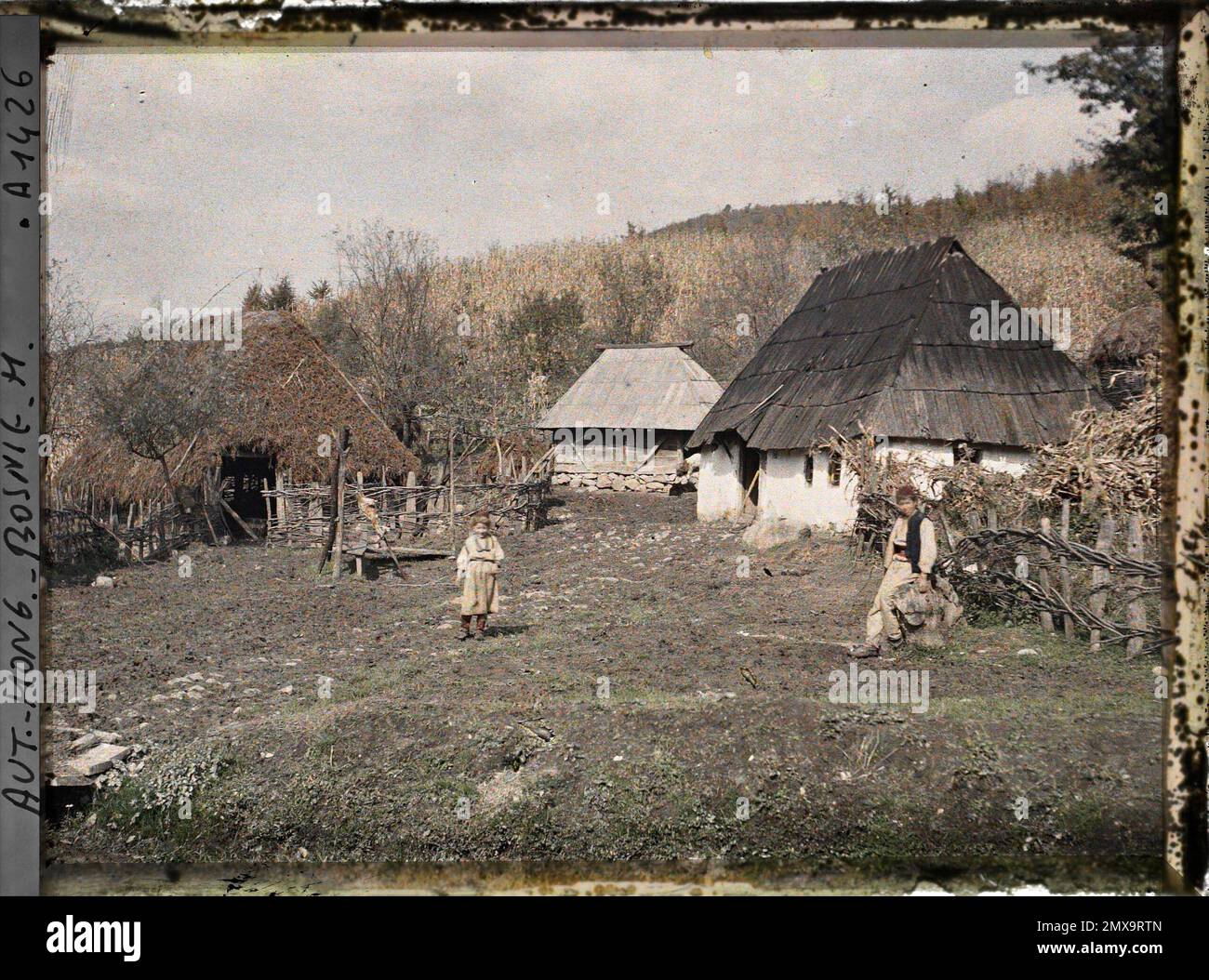 Surroundings of Banja Luka, Bosnia and Herzegovina A farm of Serbian ...
