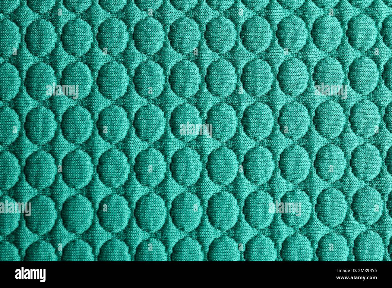 Textured turquoise fabric as background, closeup view Stock Photo - Alamy