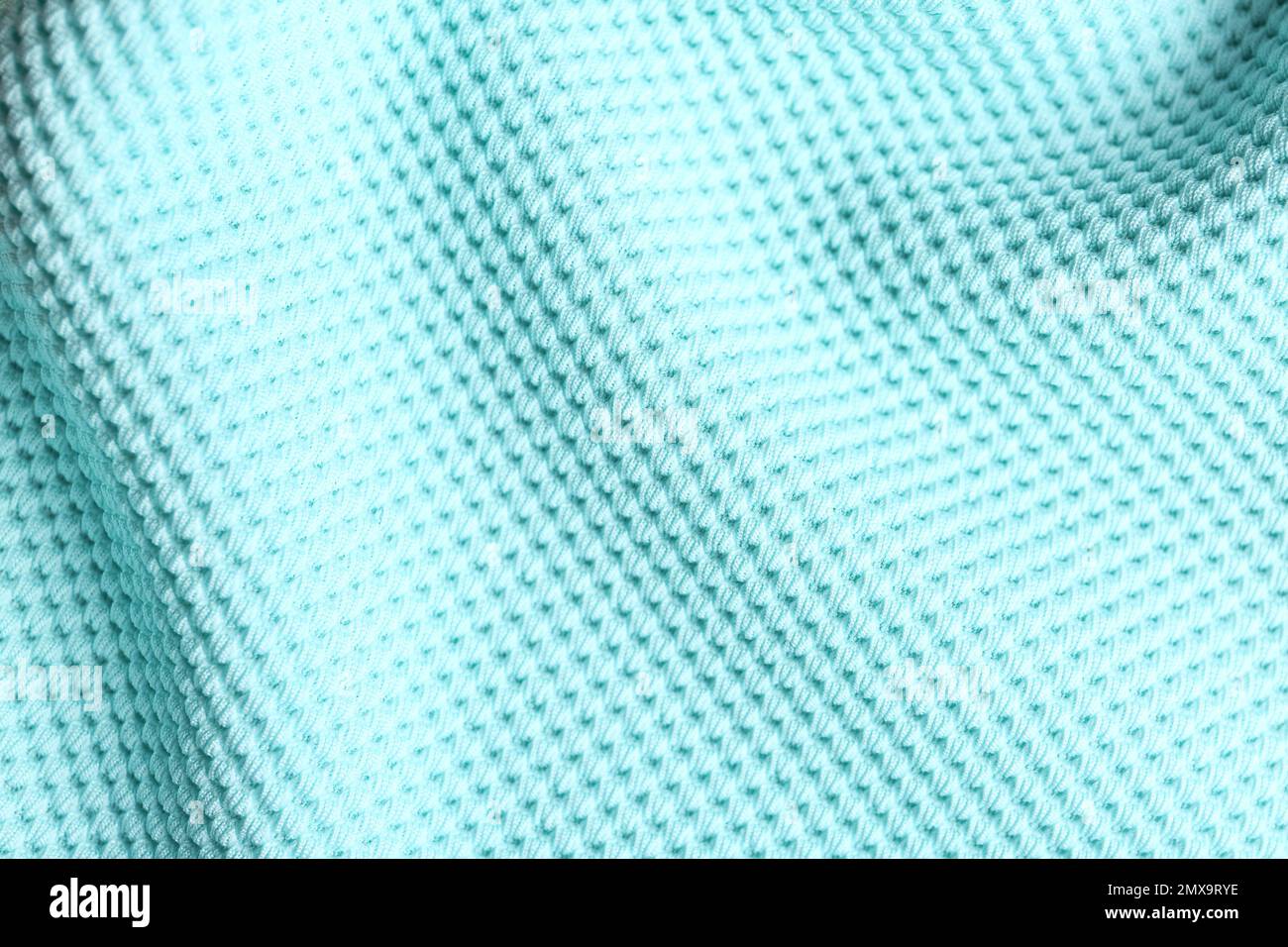 Textured light blue fabric as background, closeup Stock Photo - Alamy