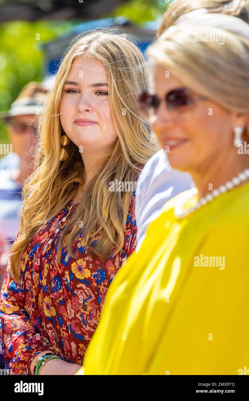 Queen Maxima of the Netherlands with Princess Amalia, Princess of ...
