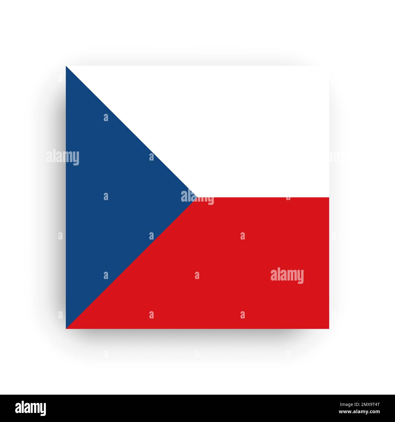 Square vector flag of Czech Republic Stock Vector Image & Art - Alamy