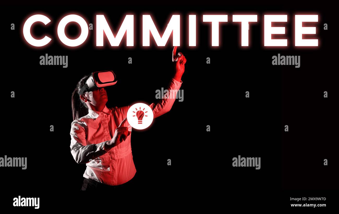 Conceptual display Committee. Business concept Group of people ...