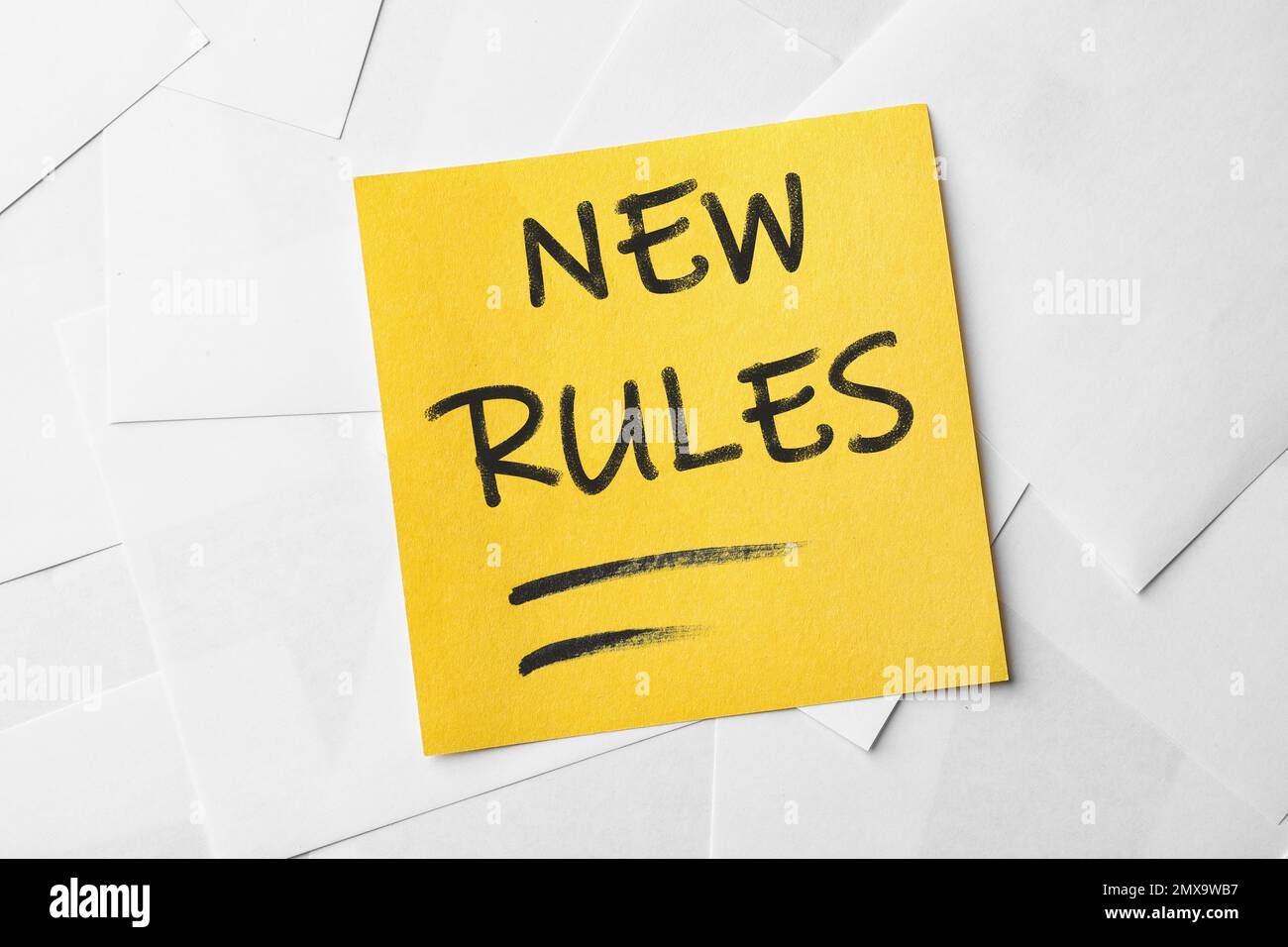 Paper phrase follow rules hi-res stock photography and images - Alamy