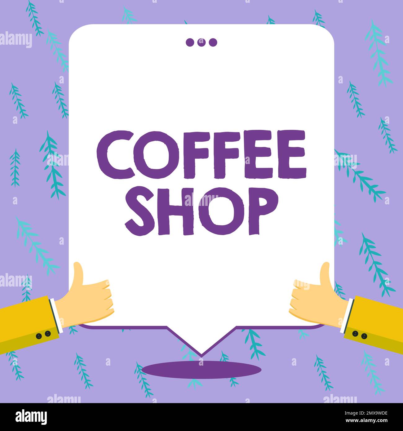 Sign displaying Coffee Shop. Business overview small informal ...