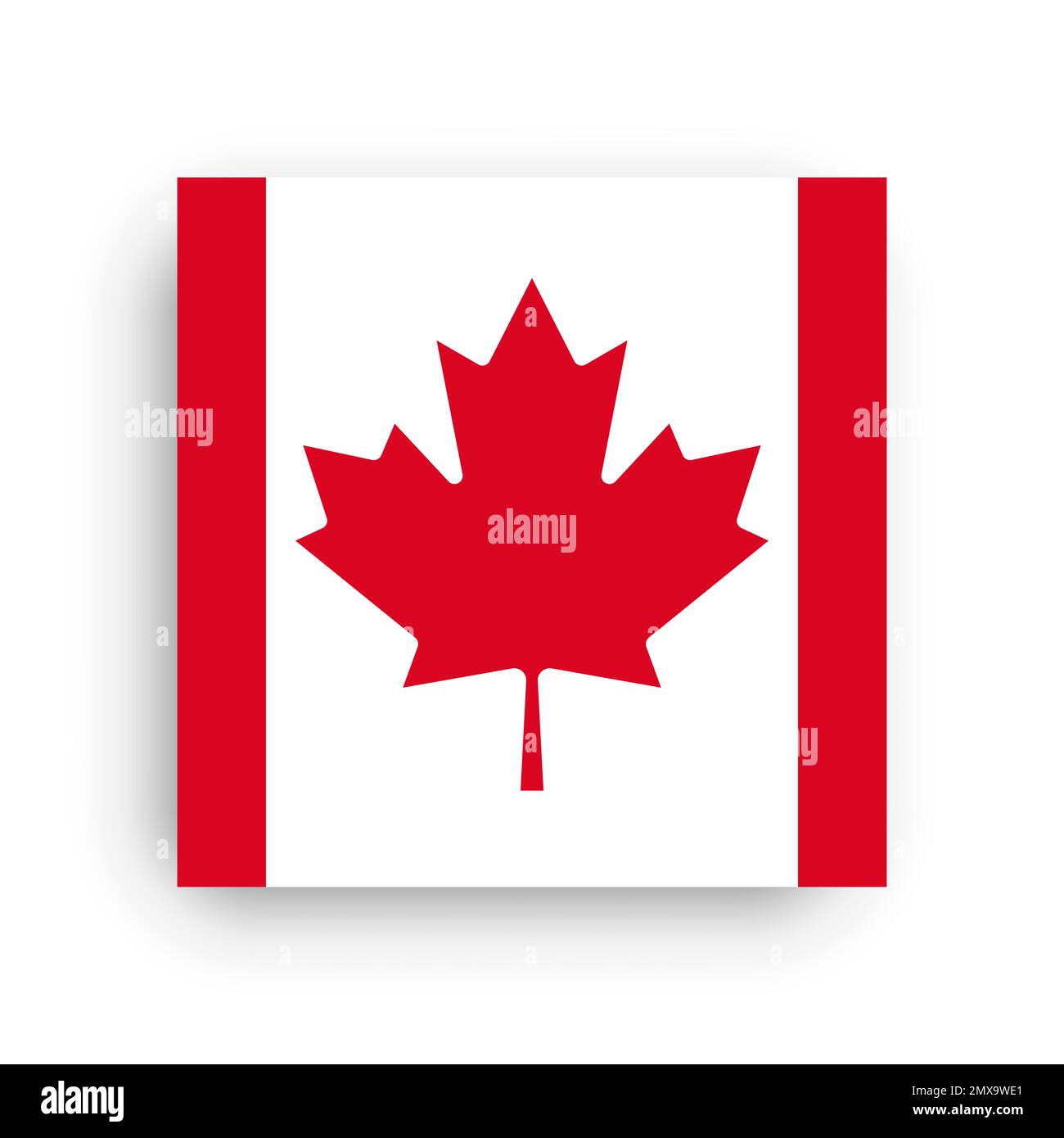 Rectangle shape canada flag hi-res stock photography and images - Alamy