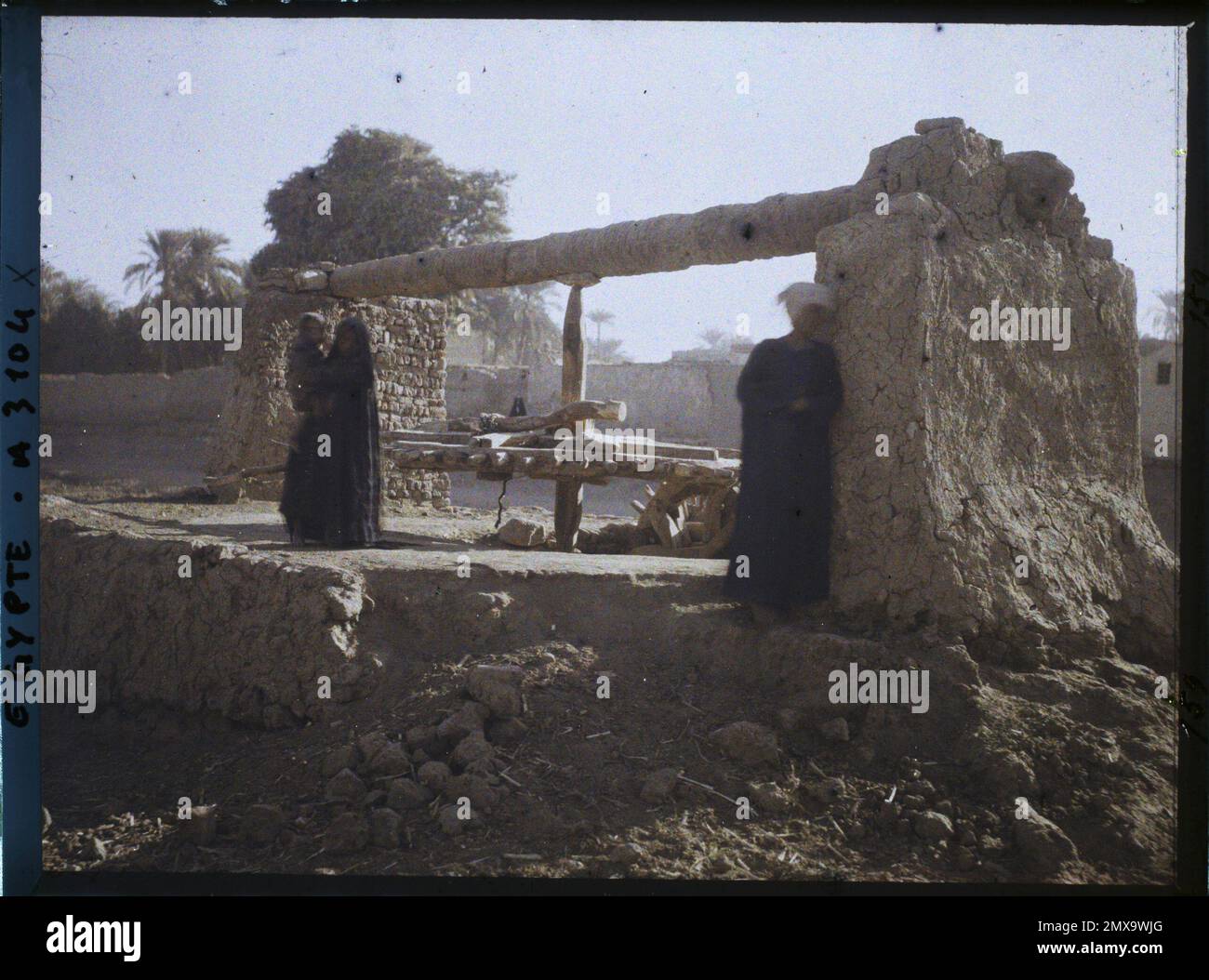 Louqsor, Egypt, Wooden Sakiéh Africa , 1914 - Egypt - Auguste Léon ...