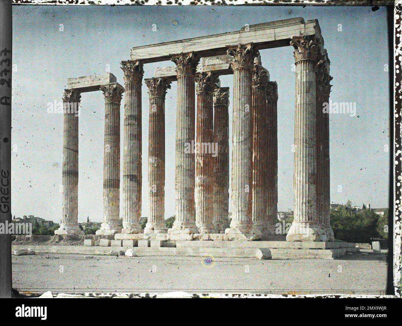 Athens, Greece columns of the temple of Olympian Zeus (one of the ...