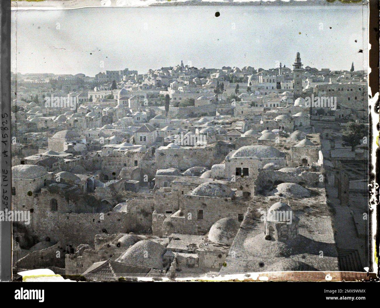 (French - ﻿Jérusalem , Palestine Vue du quartier juif depuis l ...