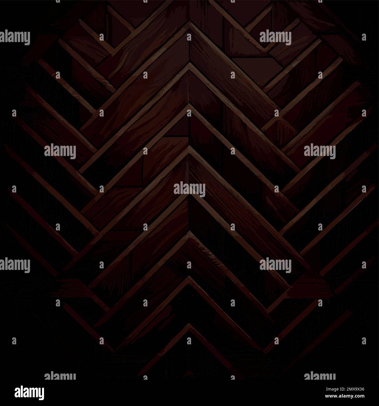 Texture of dark wood parquet with knots, board background - Vector ...