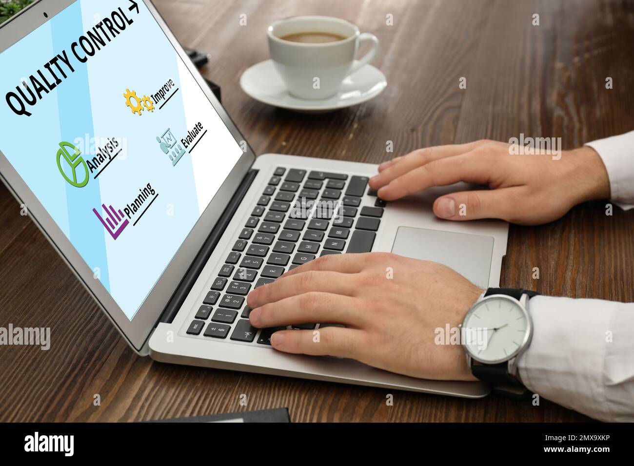 Quality control man graphic hi-res stock photography and images - Alamy