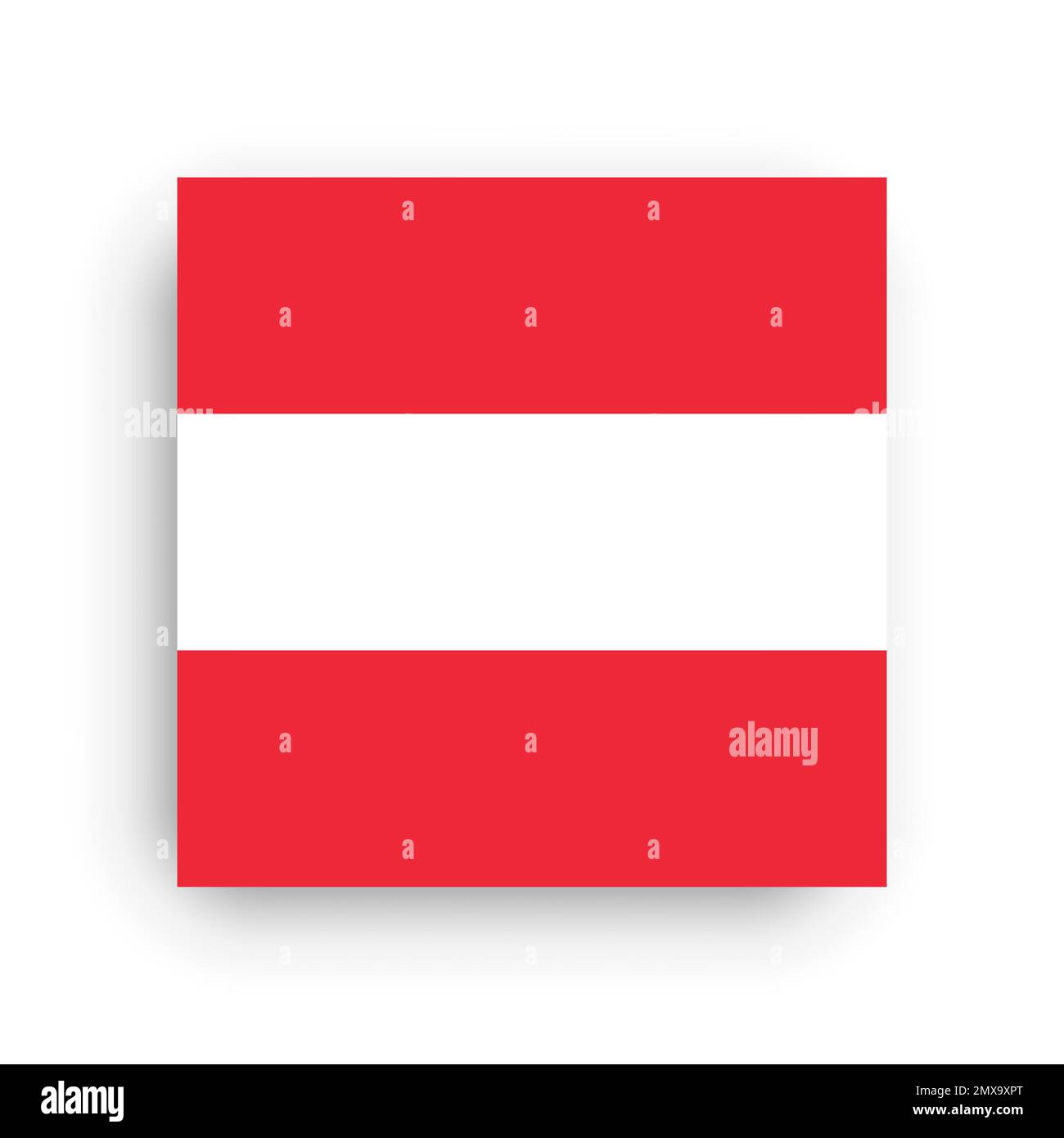 Square vector flag of Austria Stock Vector Image & Art - Alamy
