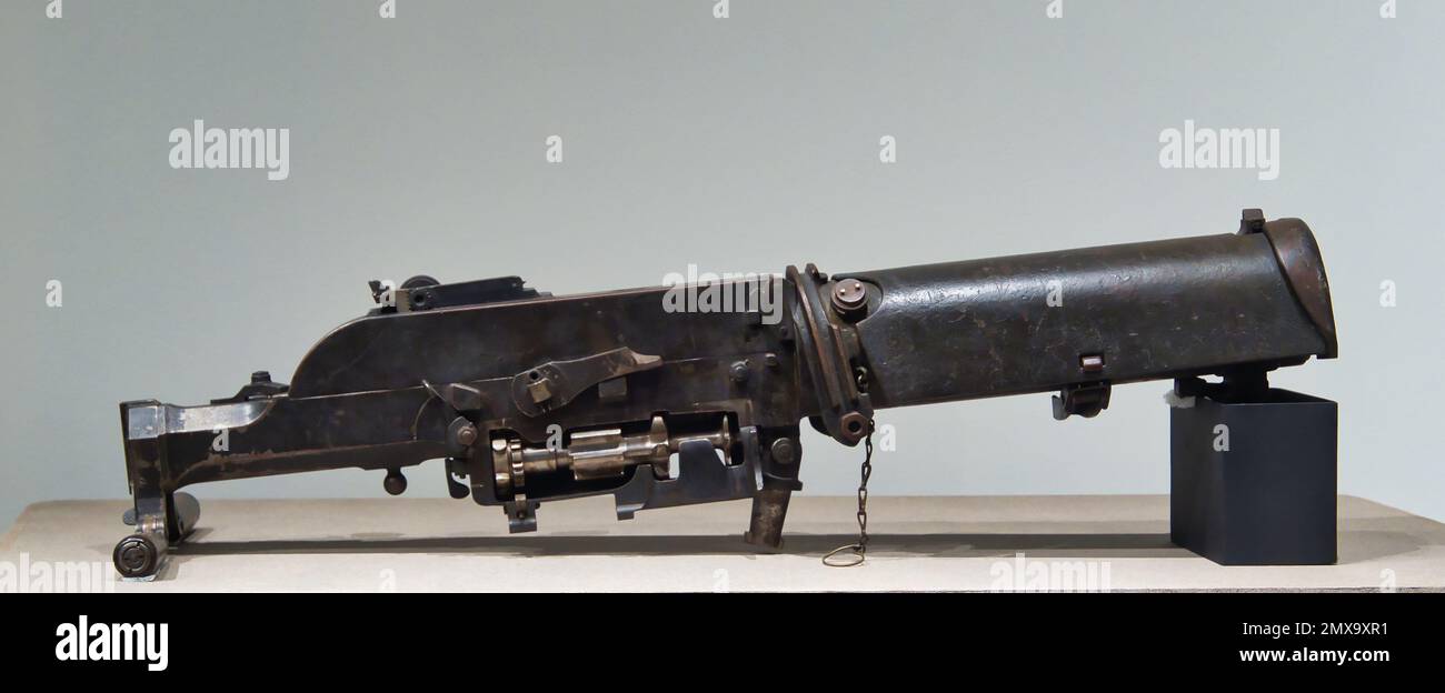 The Maschinengewehr (Schwarzlose) M. 7, also known as the Schwarzlose ...
