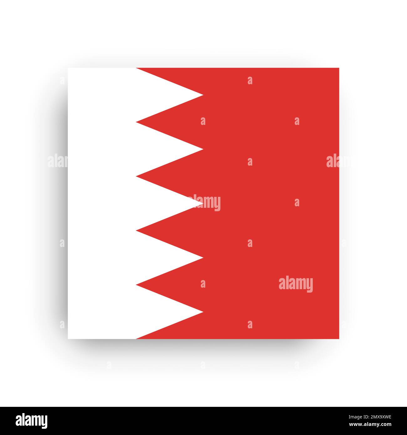 Square vector flag of Bahrain Stock Vector Image & Art - Alamy