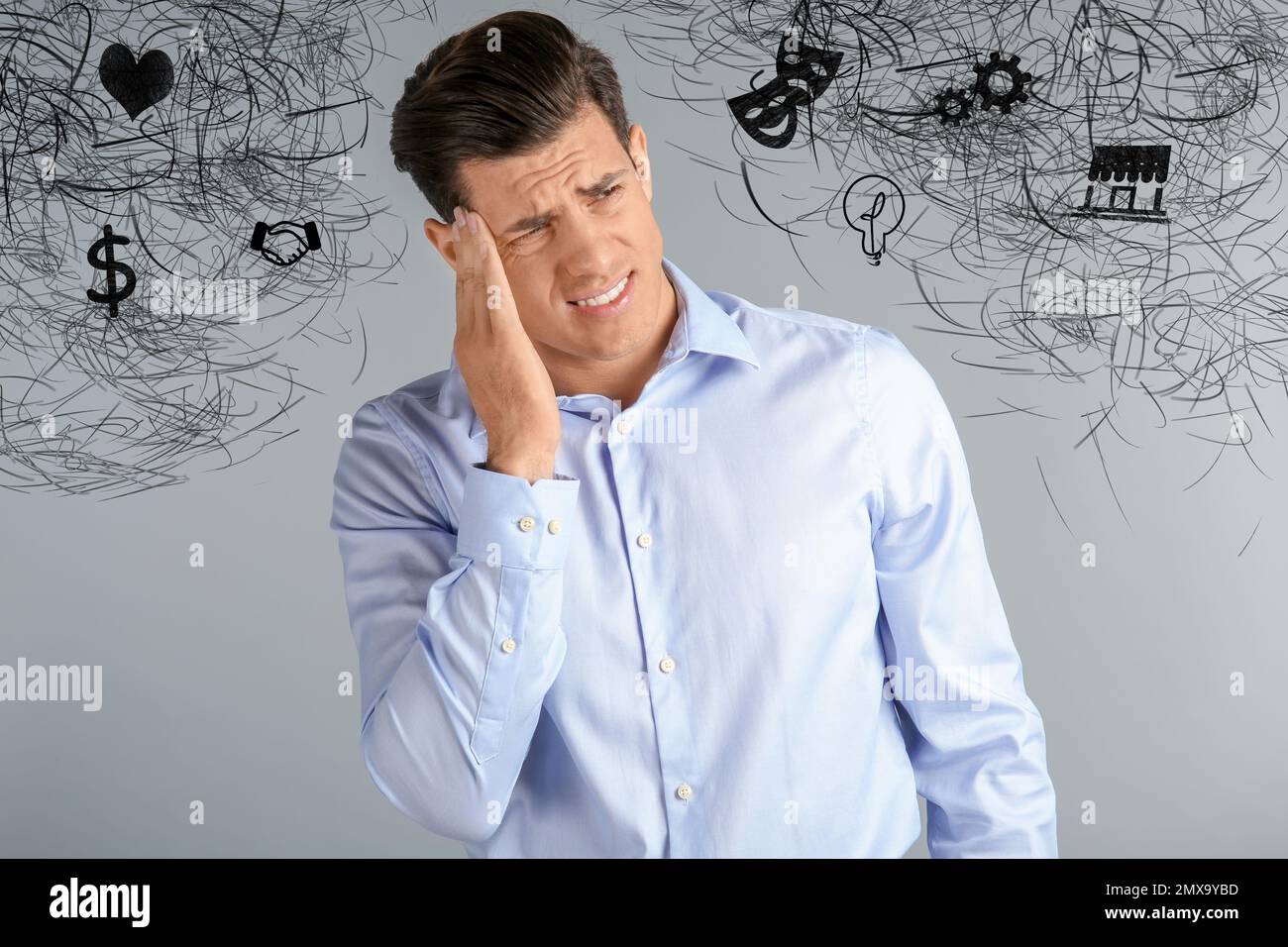 Grey mess hi-res stock photography and images - Alamy