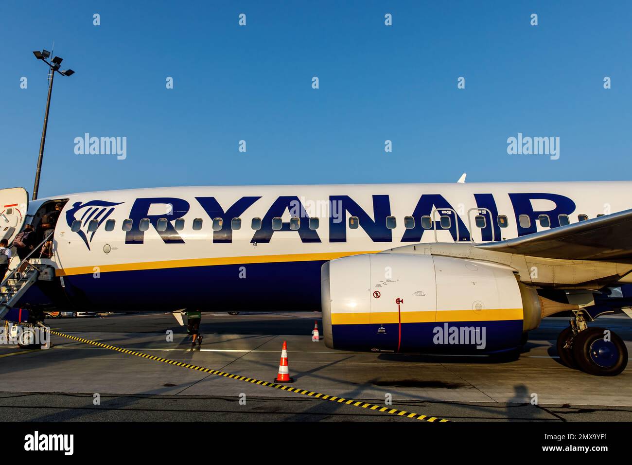 Riga, Latvia - 22.07.2022: Ryanair Logo on the fuselage plane Stock ...