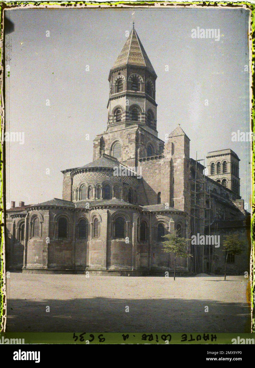 Brioude, France The bedside of the Saint-Julien basilica, seen from ...