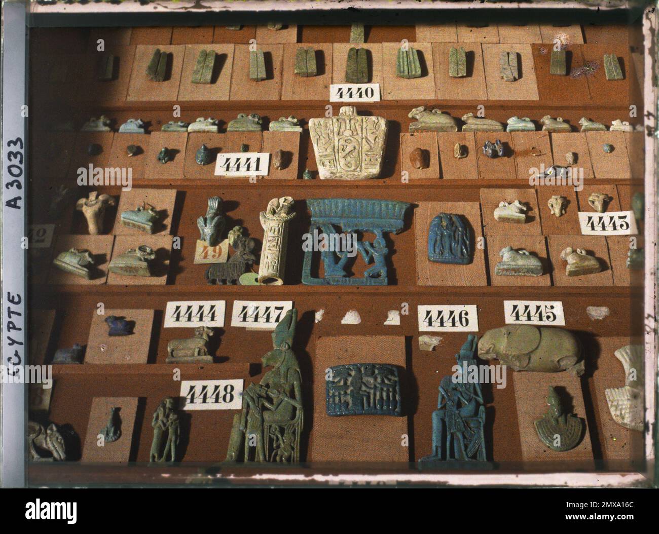 Cairo, Egypt, Africa Funeral Objects at the Egyptian Museum , 1914 ...