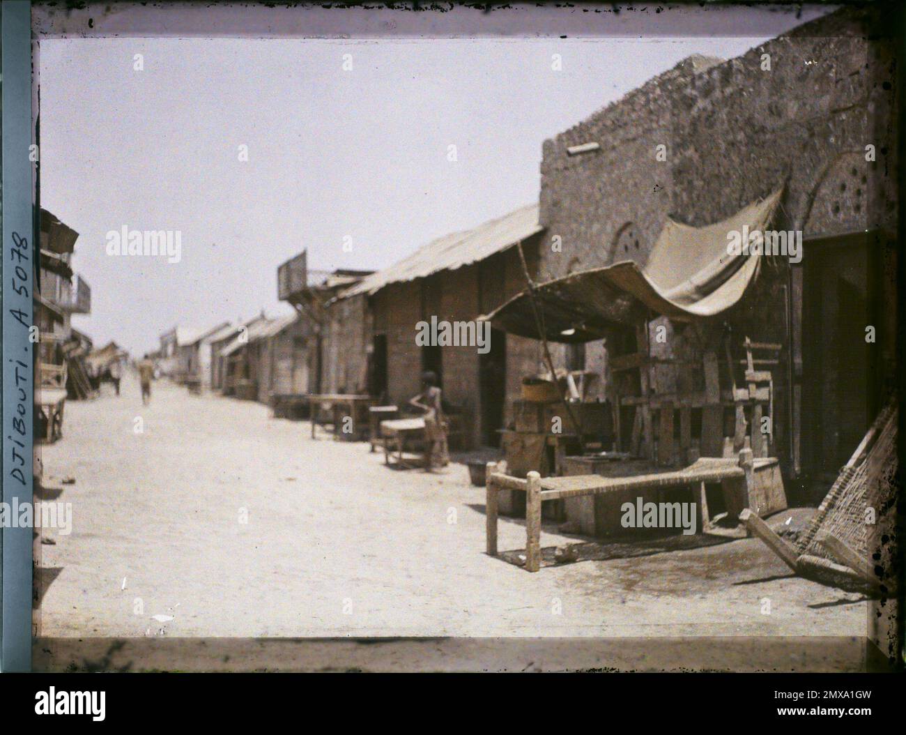 Djibouti rue de la "native city , Léon Busy in Indochina Stock Photo ...