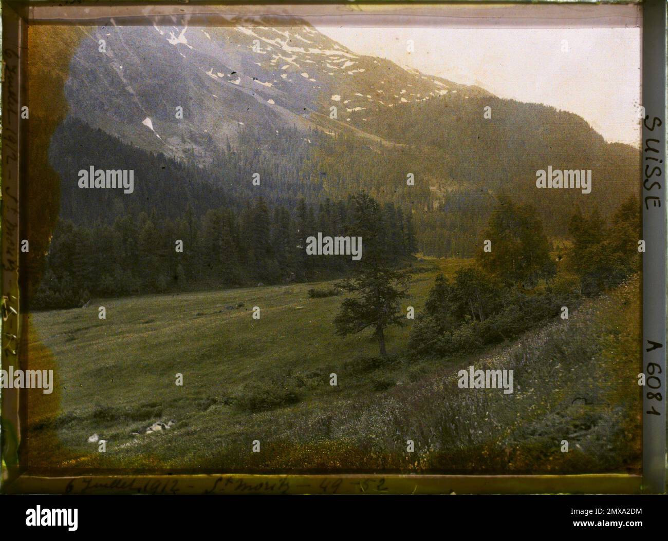 St-Moritz, Swiss landscape in the St. Moritz region , 1912 ...