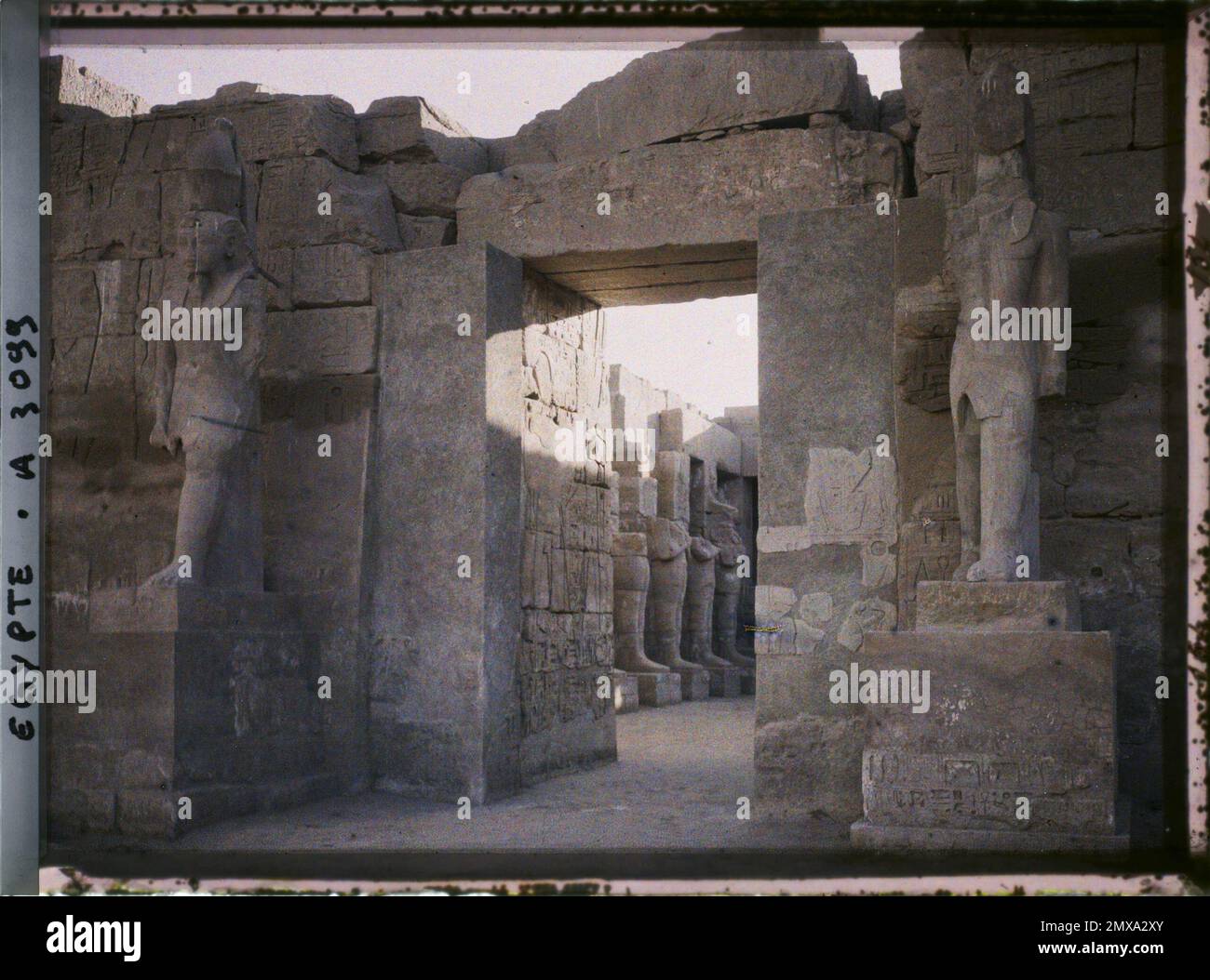 Karnak, Egypt, Africa Entrance to the Ramses III Temple , 1914 - Egypt ...