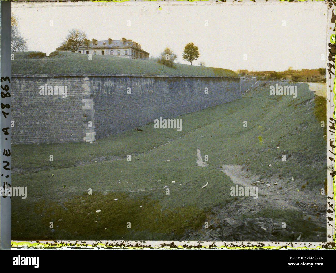 Paris (12th century arr.), France fortifications at the Porte de ...