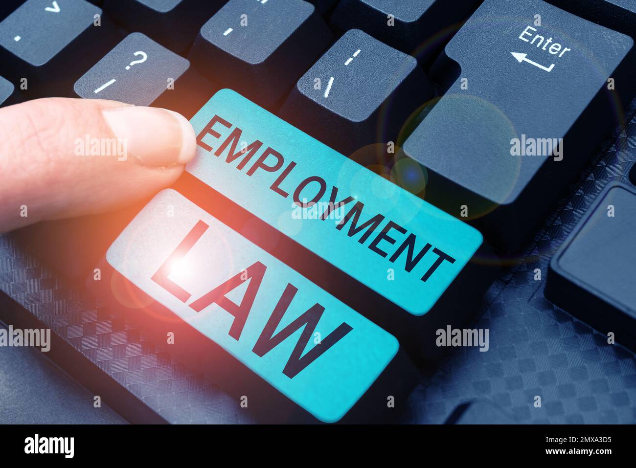 Inspiration showing sign Employment Law. Concept meaning deals with ...