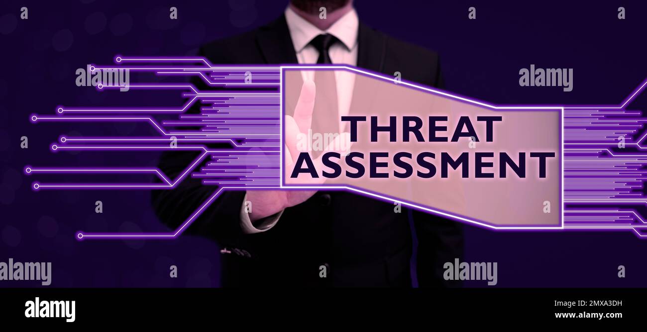 Inspiration showing sign Threat Assessment. Word for determining the ...