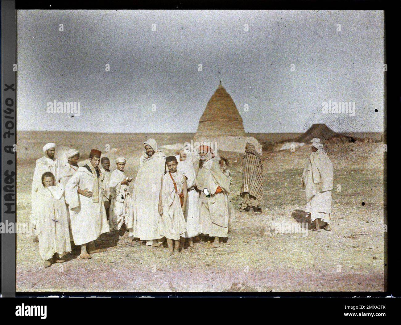 Morocco inhabitants of a douar on the road to Marrakech , 1912-1913 ...