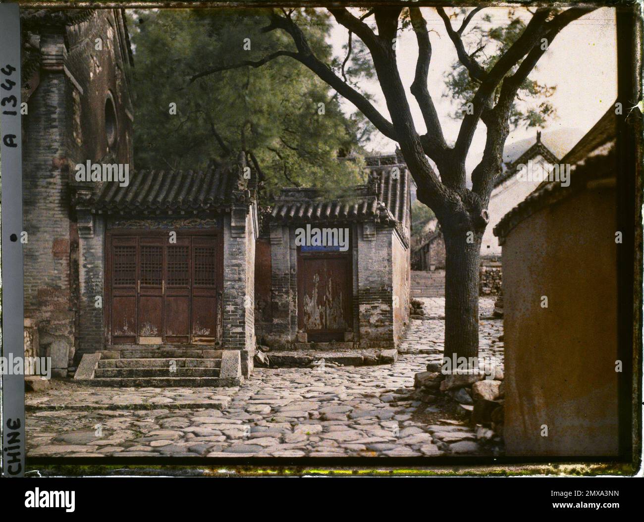 Massif Read TAI Mountain, Chinese Guan aim («Temple Dele Mapur Eur Gu ...