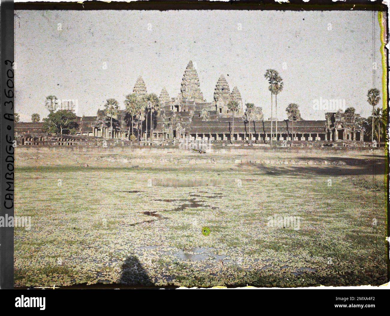 Angkor, Cambodia, Indochina The three-level pyramid forming the Temple ...