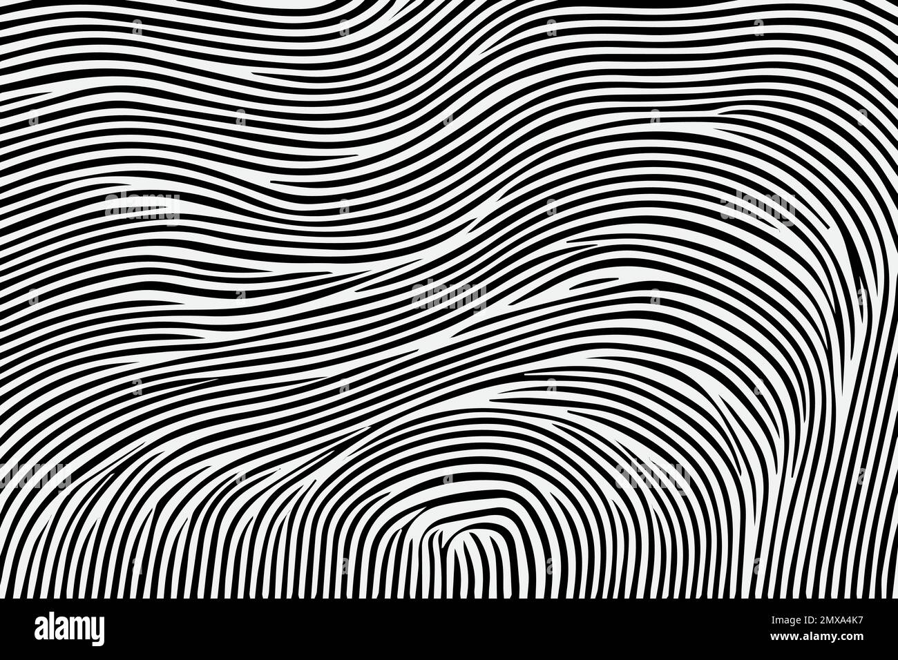 Seamless pattern with hand drawn wavy lines, editable EPS vector format ...